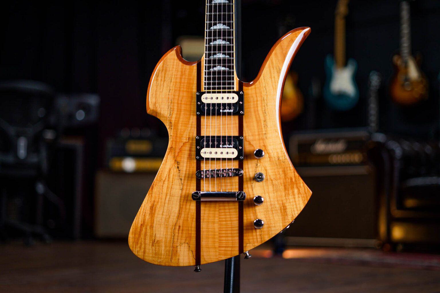 BC Rich Mockingbird Exotic Classic Spalted Maple - Guitar Gear Giveaway