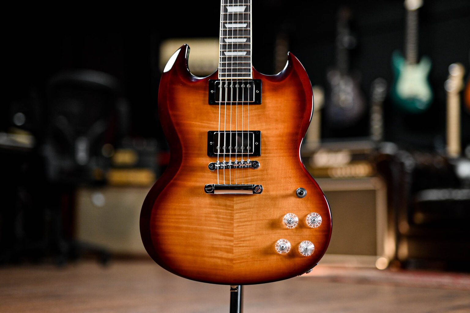 Epiphone SG Modern Figured Honey Burst Fade #5 - Guitar Gear Giveaway