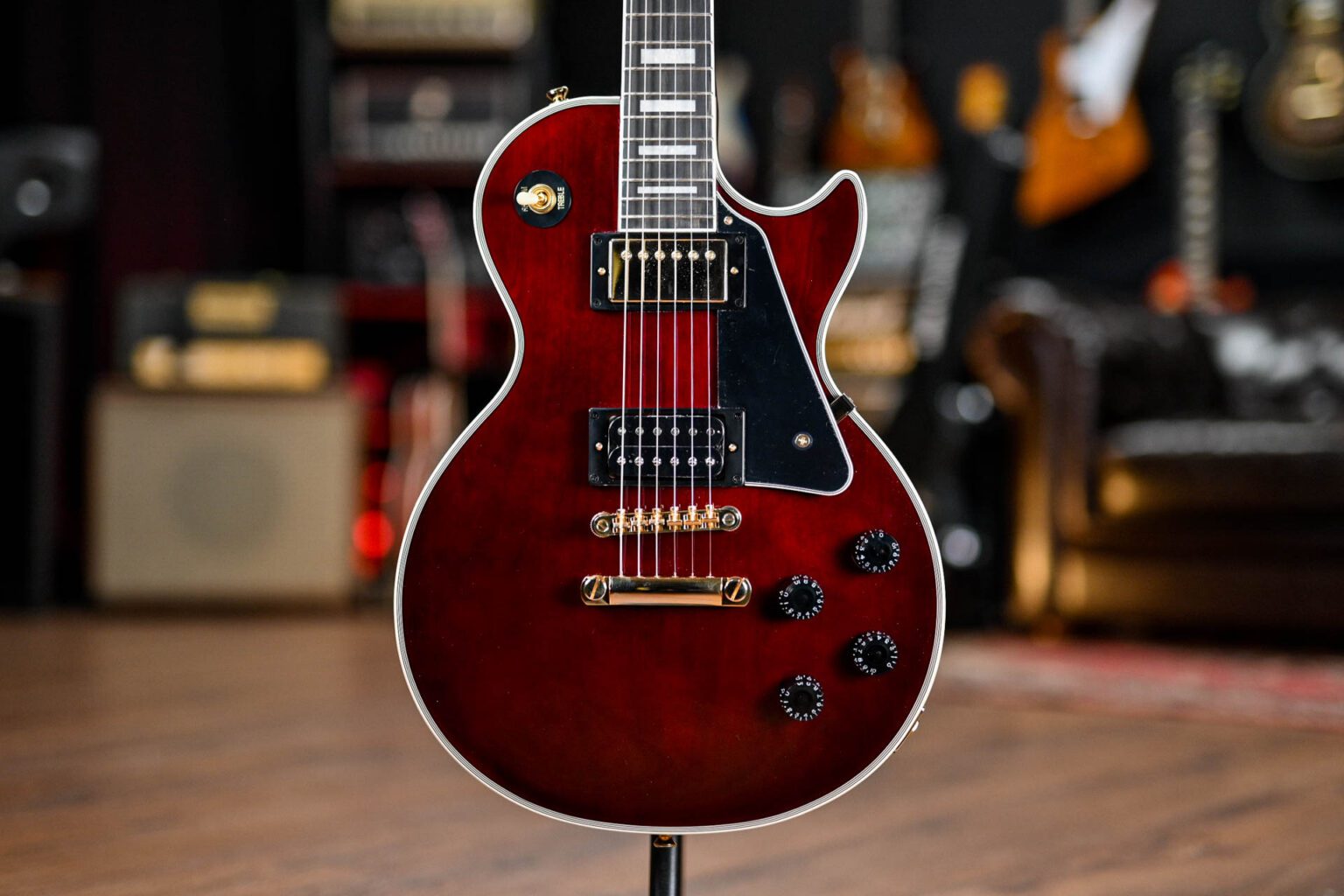 Epiphone Jerry Cantrell Wino Les Paul Custom Dark Wine Red - Guitar ...