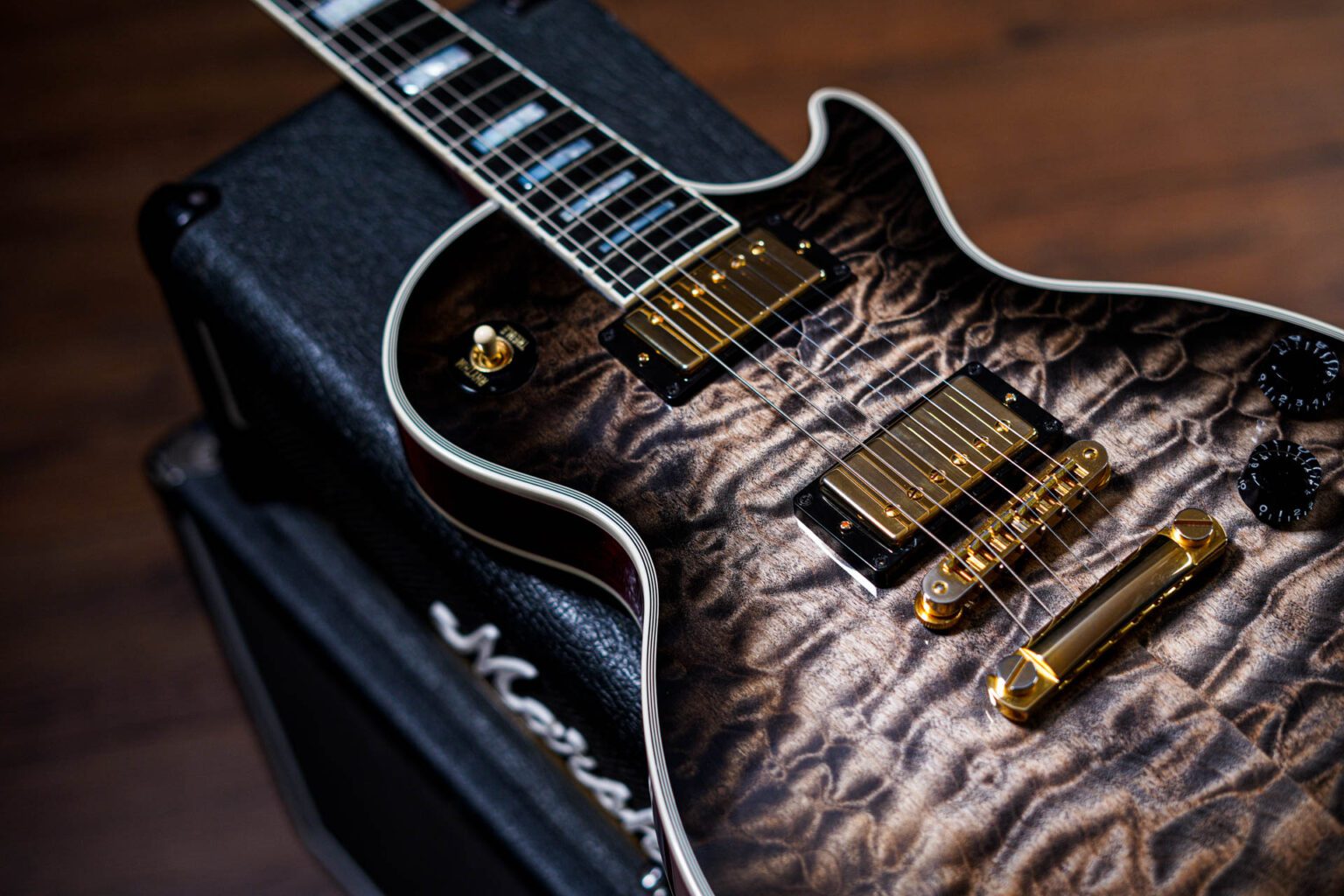 Gibson Custom Shop Les Paul Custom in Cobra Burst - Guitar Gear Giveaway