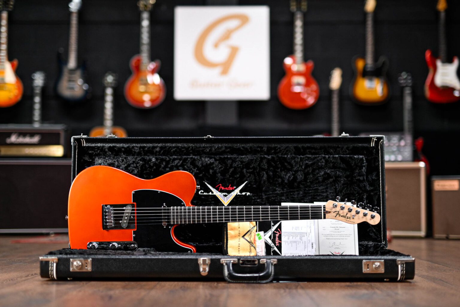 Fender Telecaster Custom Shop Custom Deluxe in Orange - Guitar Gear ...