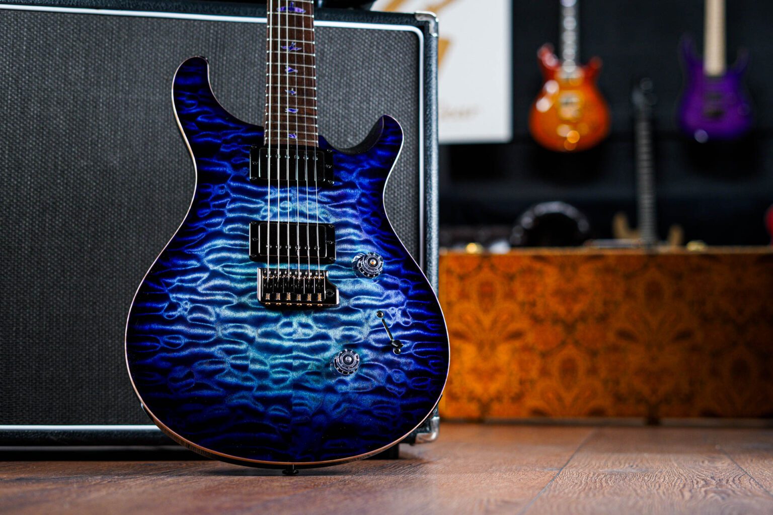 PRS Private Stock Custom 24 Brazilian in Aqua Violet Glow - Guitar Gear ...