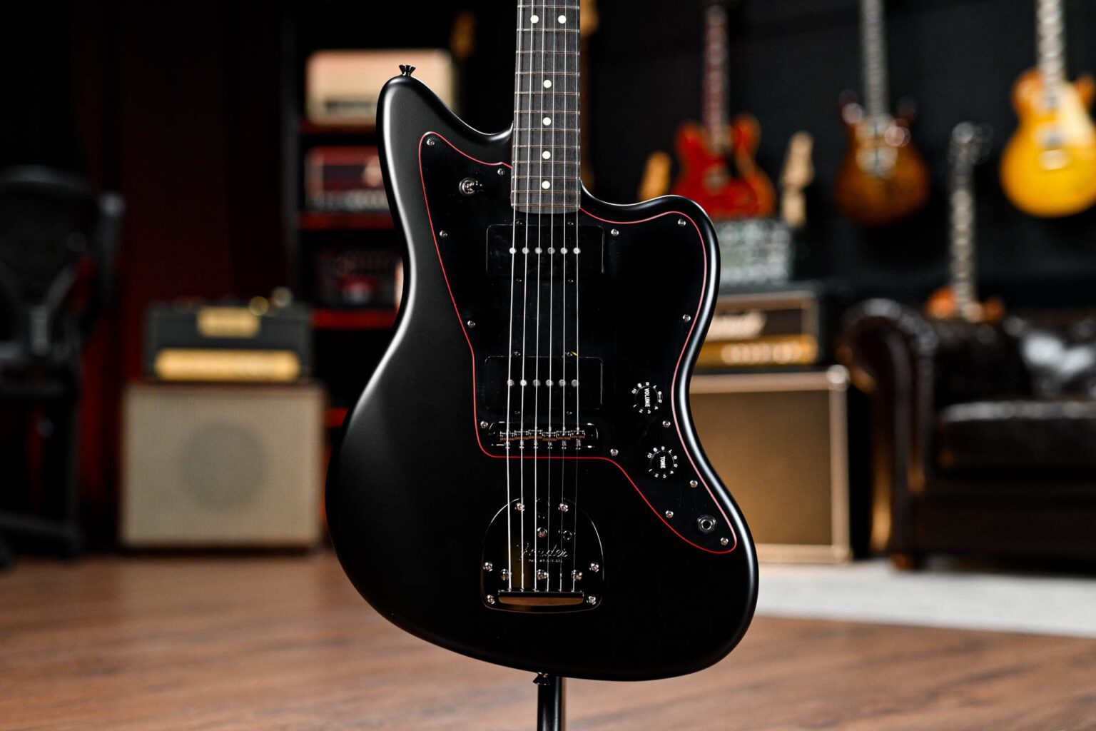 Fender Made in Japan Limited Hybrid II Jazzmaster Noir - Guitar Gear ...