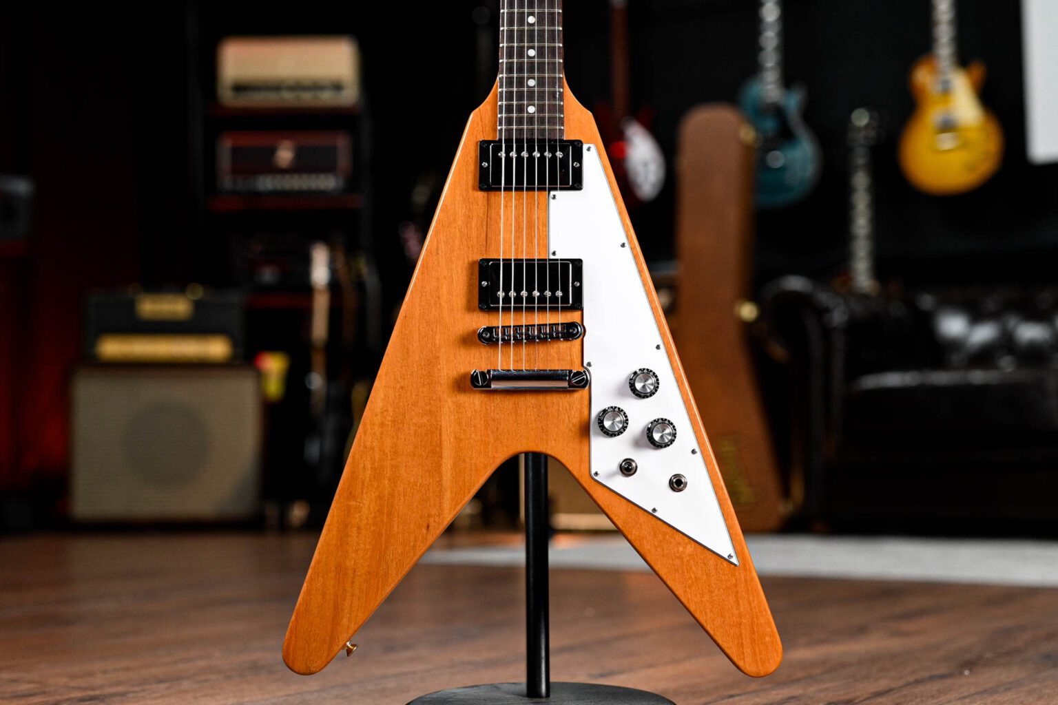Gibson USA Flying V In Natural - Guitar Gear Giveaway