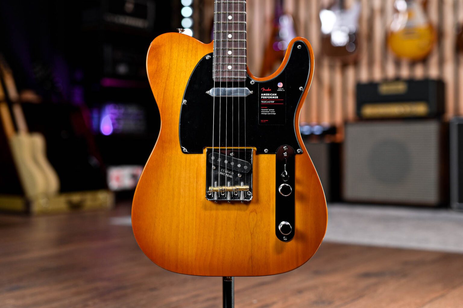 Fender American Performer Telecaster In Honey Burst - Guitar Gear Giveaway