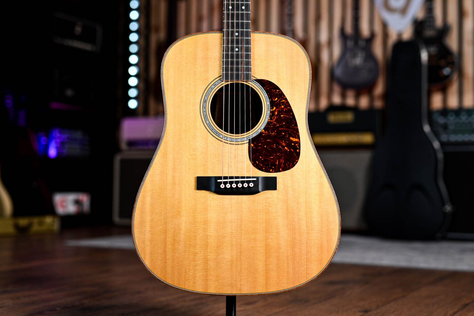 Martin Custom Shop Dreadnought Spruce East Indian Rosewood and Flame ...
