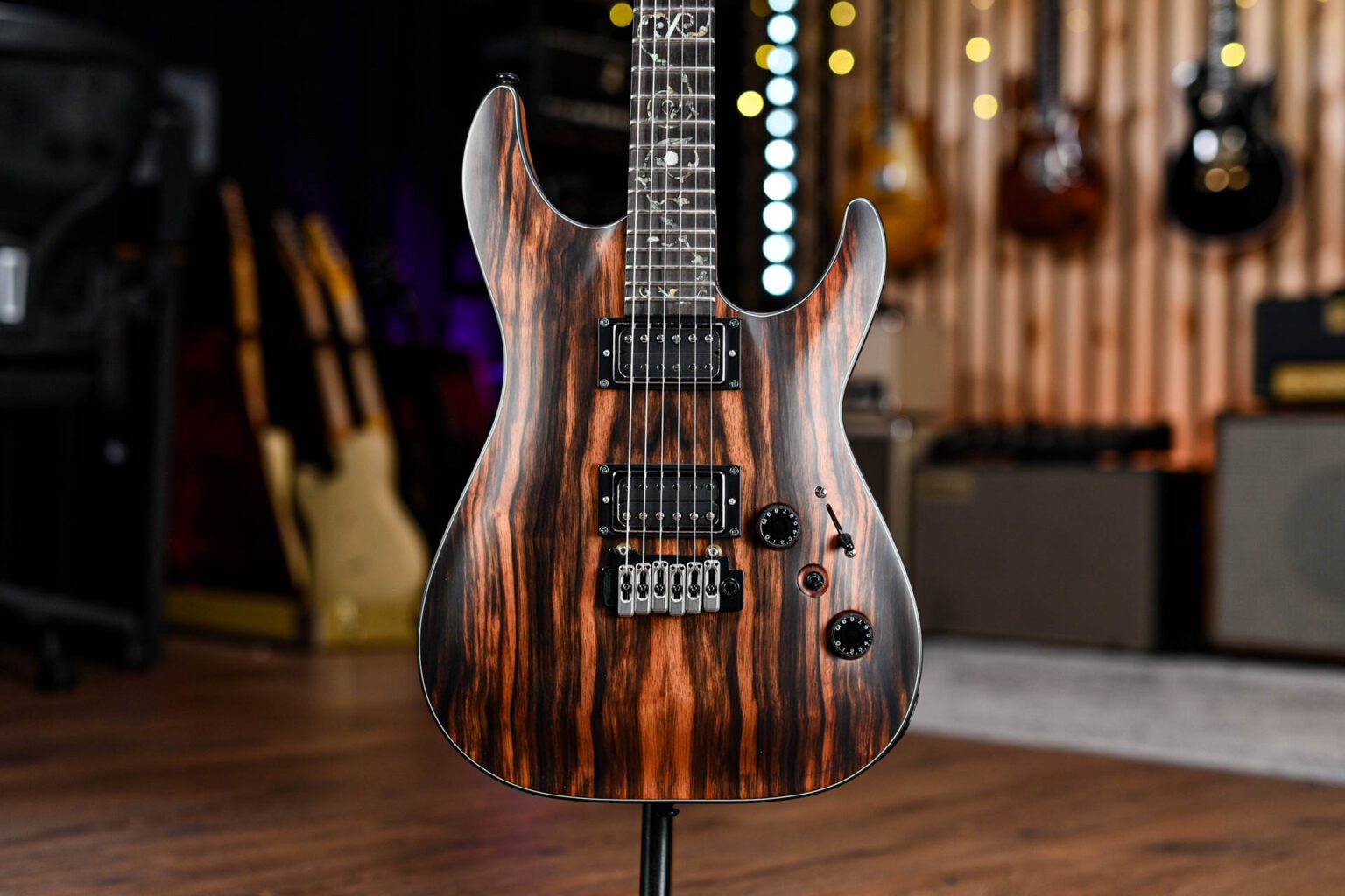 Schecter C-1 Exotic in Ebony - Guitar Gear Giveaway