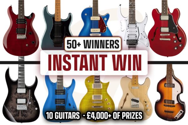 50 Instant Wins - £4000+ of prizes with a PRS End Prize - Guitar Gear ...