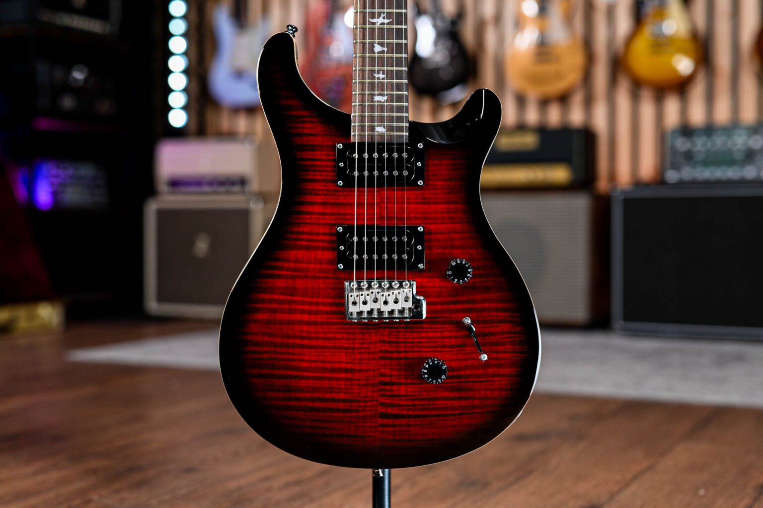 PRS SE Custom 24 in Fire Red Burst - Guitar Gear Giveaway
