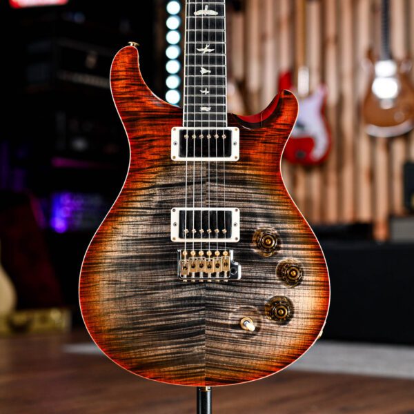 PRS Wood Library DGT Special Run in Burnt Maple Leaf with Flame Maple ...