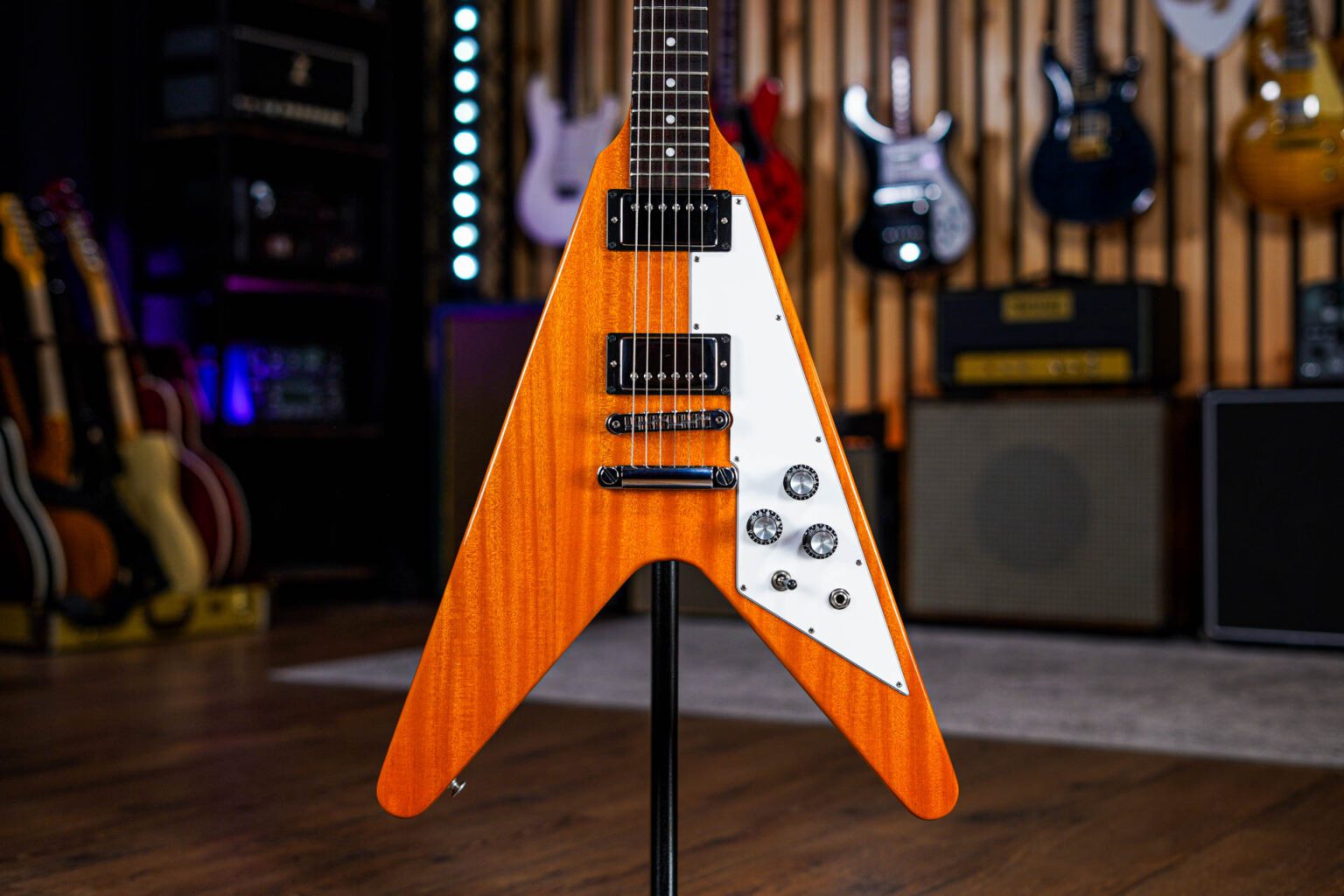Gibson Flying V in Antique Natural - Guitar Gear Giveaway