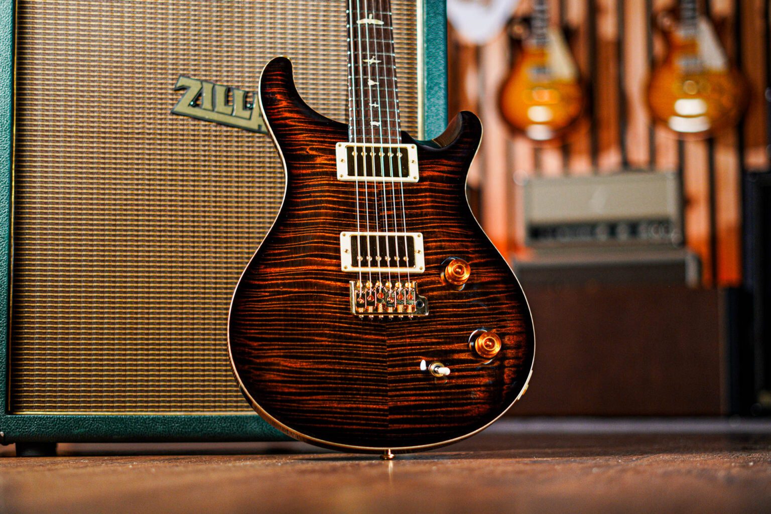 PRS Private Stock #1951 Custom 22 In Tiger Eye Burst - Guitar Gear Giveaway
