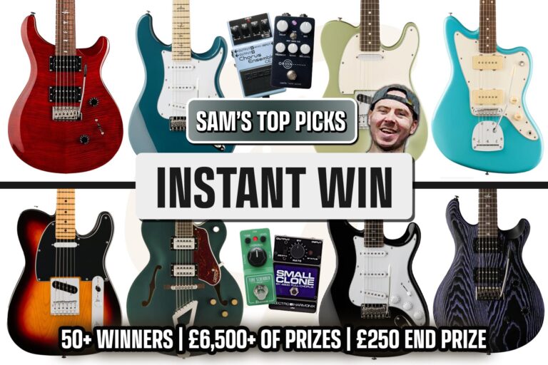 Sam's Big Instant Win - £6,500+ of prizes - 50+ Winners - Guitar Gear ...