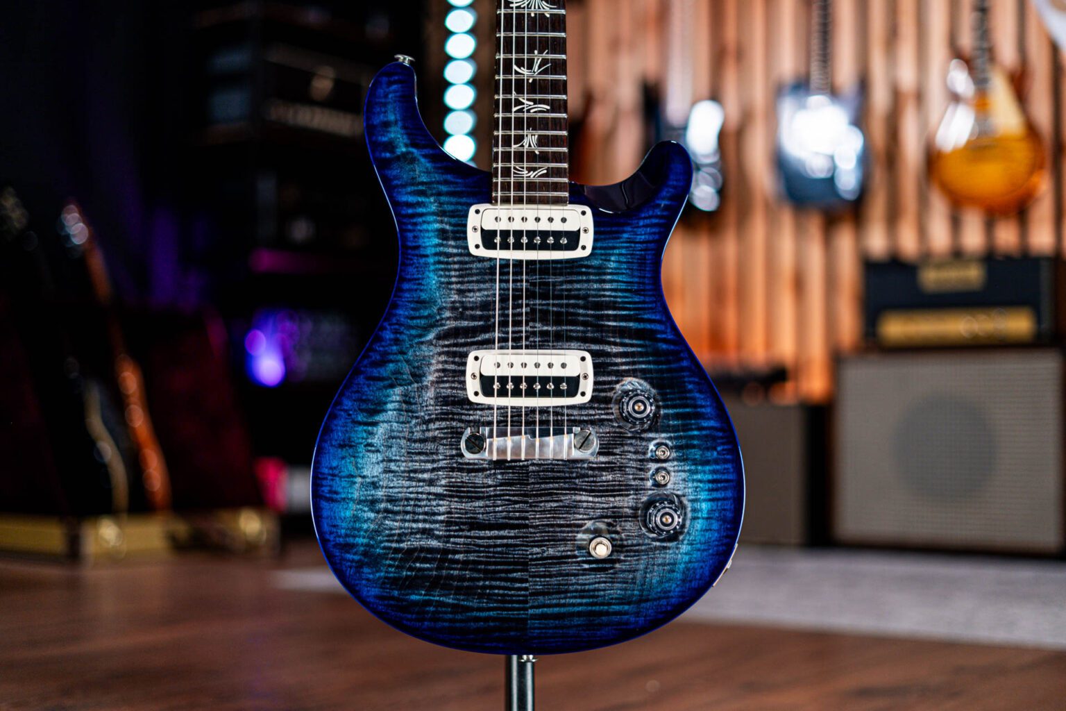 PRS USA Custom Colour Pauls Guitar In Charcoal Blueburst - Guitar Gear ...