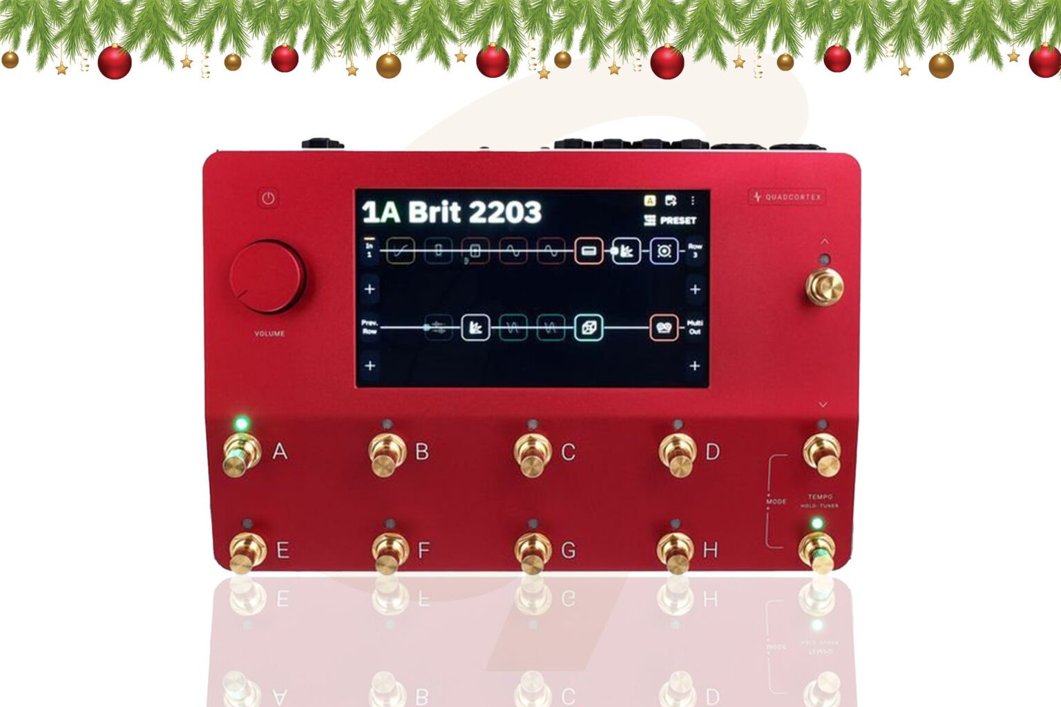 Neural DSP Quad Cortex in Limited Edition Red and Gold - Guitar Gear ...