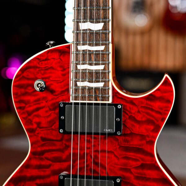 ESP Eclipse 4 Knob Quilted Maple Trans Red - Guitar Gear Giveaway