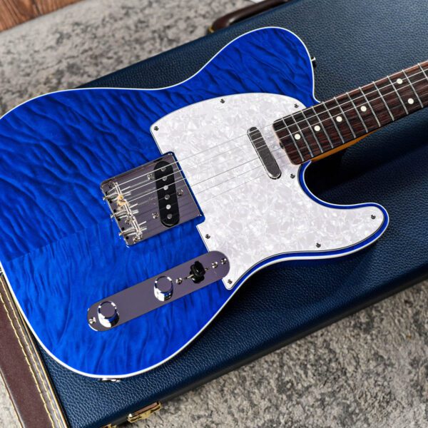 Fender MIJ LTD Edition 1960's Custom Telecaster QMT In Aquamarine ...