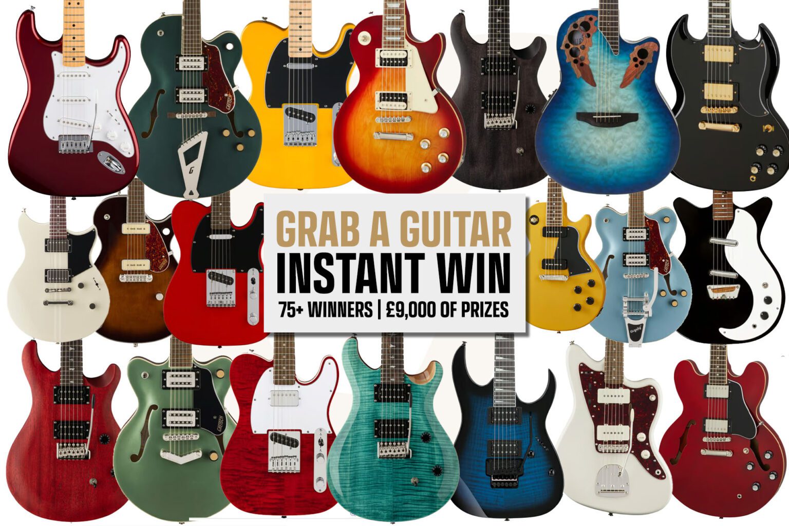 Giant Grab A Guitar Instant Win #4 | £9,000 of prizes! - Guitar Gear ...