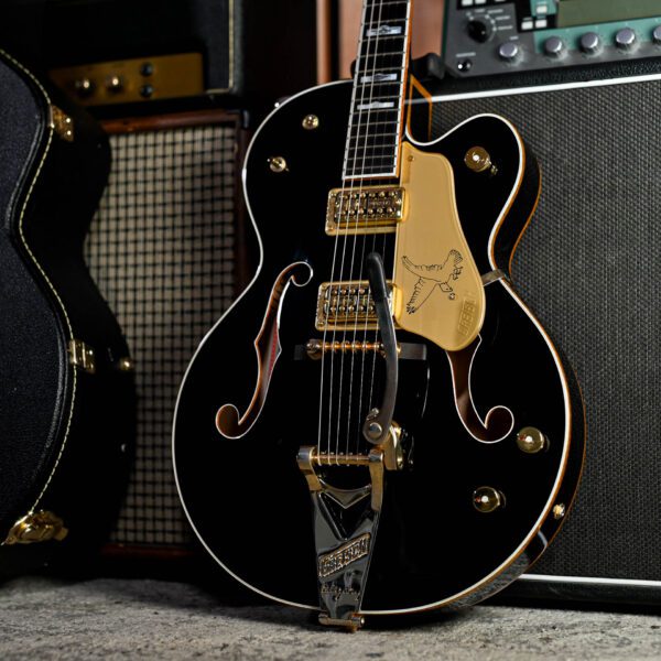 Gretsch G6136T FSR Black Falcon Jr in Black - Guitar Gear Giveaway