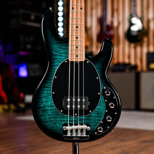 Sterling StingRay RAY34 Bass, Flame Maple Teal - Guitar Gear Giveaway