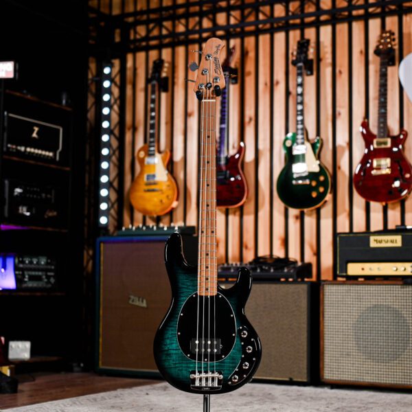 Sterling StingRay RAY34 Bass, Flame Maple Teal - Guitar Gear Giveaway