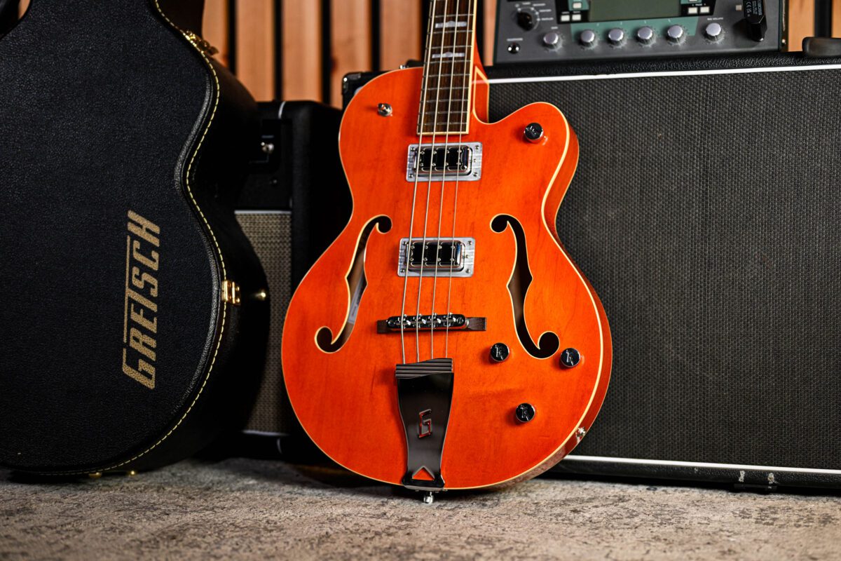 Gretsch G5440B Electromatic Hollowbody Bass in Orange Stain - Guitar ...