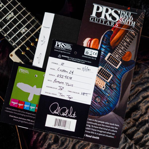 PRS Custom 24 Flame Maple Neck 10 Top Custom Colour - Charcoal ...