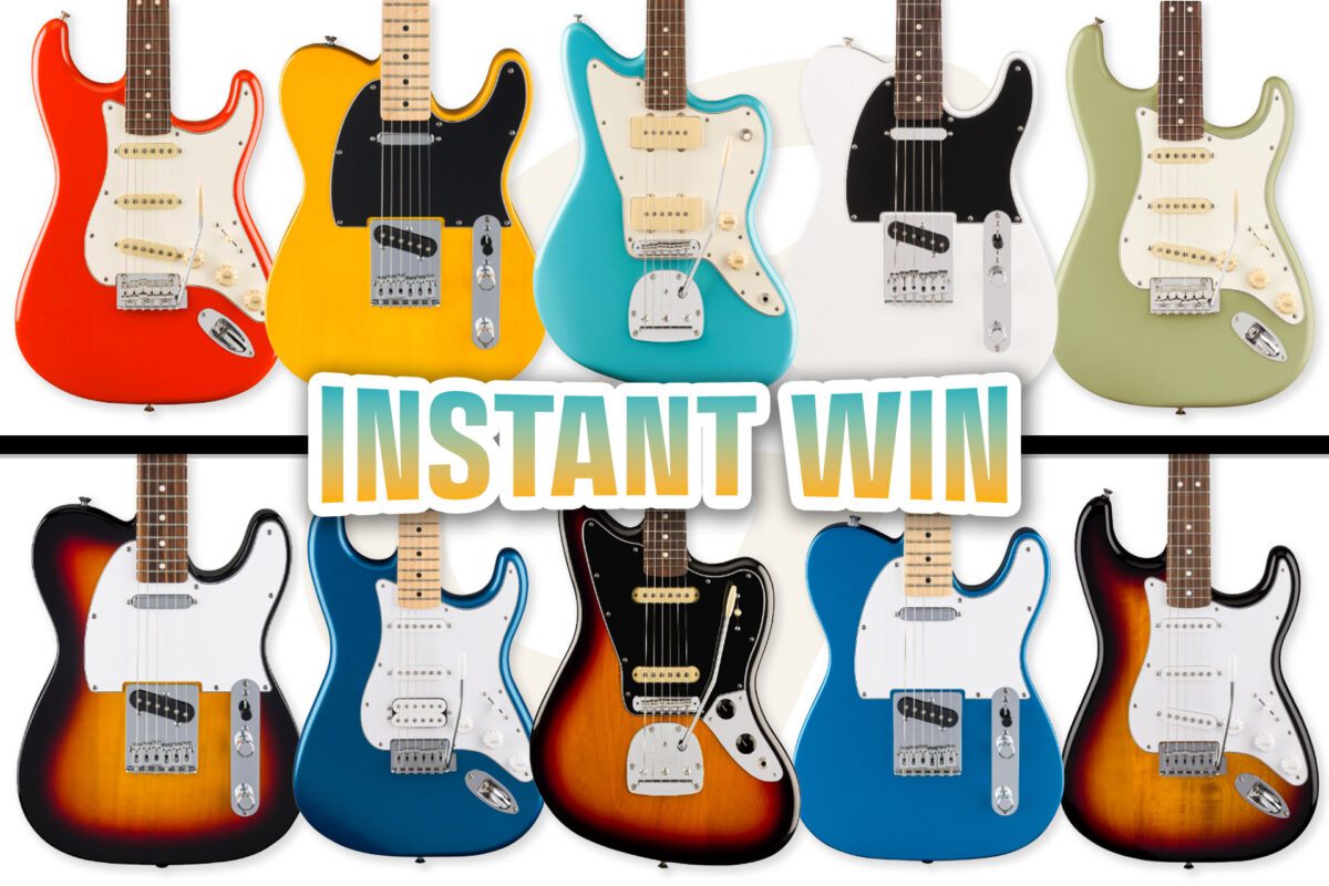 Find A Fender Instant Win - Guitar Gear Giveaway