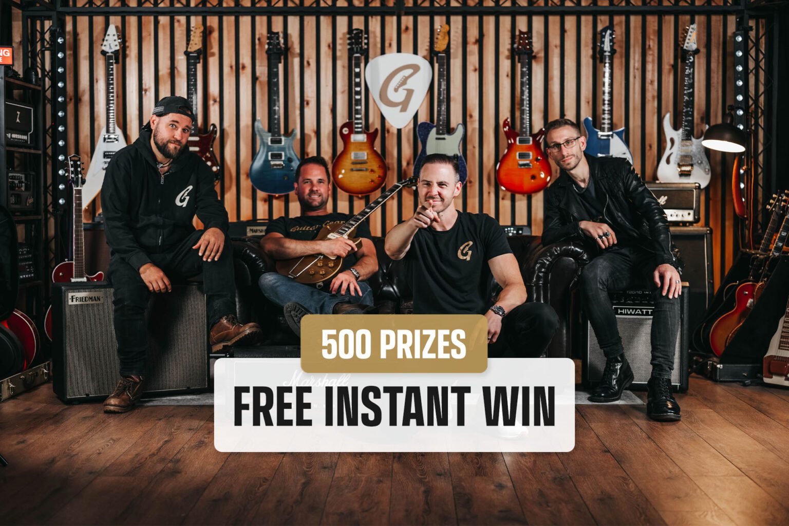 Free Instant Win - 500 Prizes - Guitar Gear Giveaway