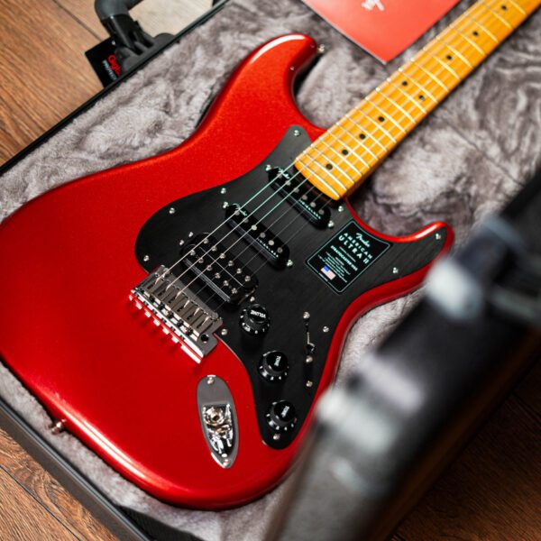 Fender American Ultra II HSS Stratocaster in Sinister Red - Guitar Gear ...