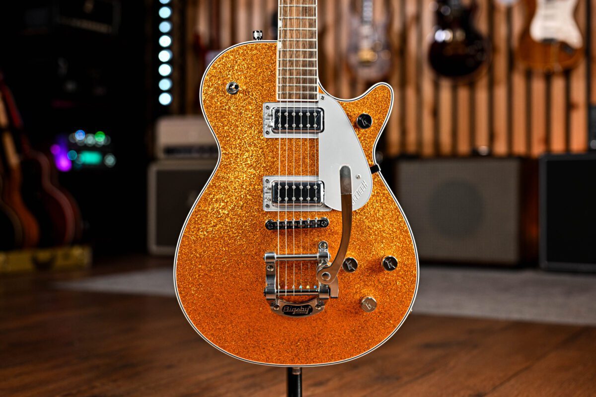 Gretsch G5230T Electromatic Sparkle Jet FT Single-Cut Gold Sparkle ...