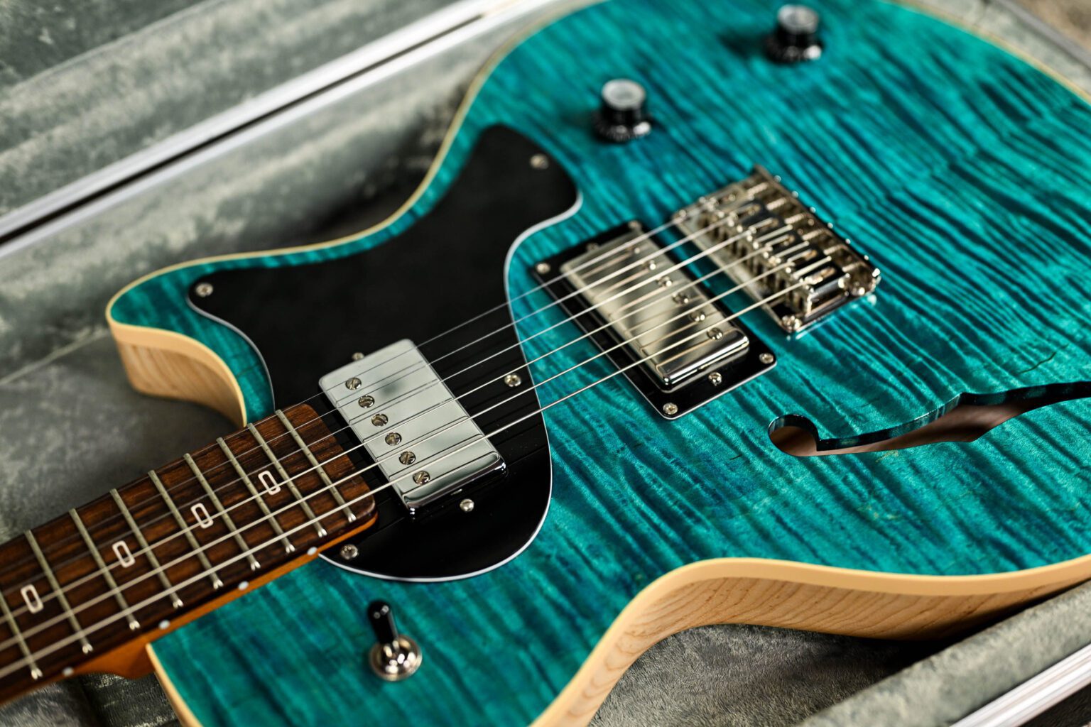 PJD Carey Elite Semi-Hollow in Sea Blue - Guitar Gear Giveaway