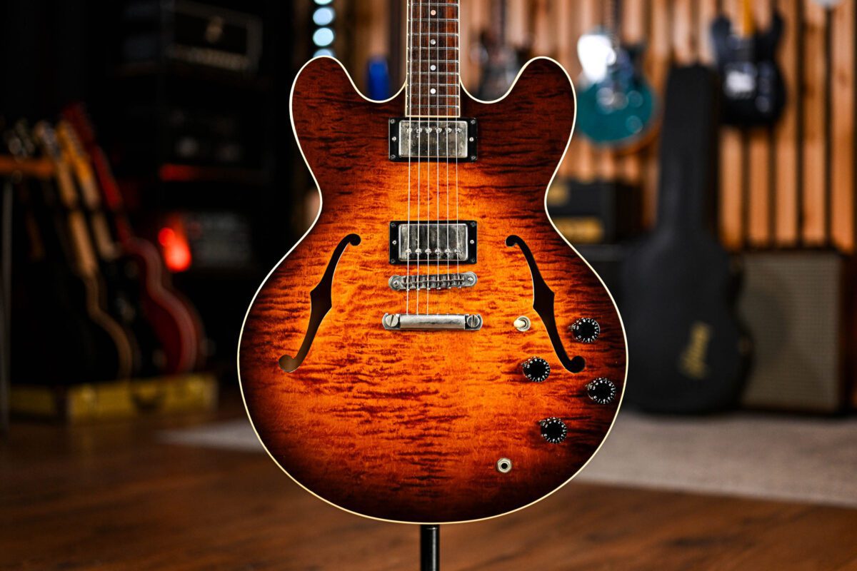 Gibson 1987 Custom Shop Edition ES-335 Dot in Tobacco Sunburst Flame ...