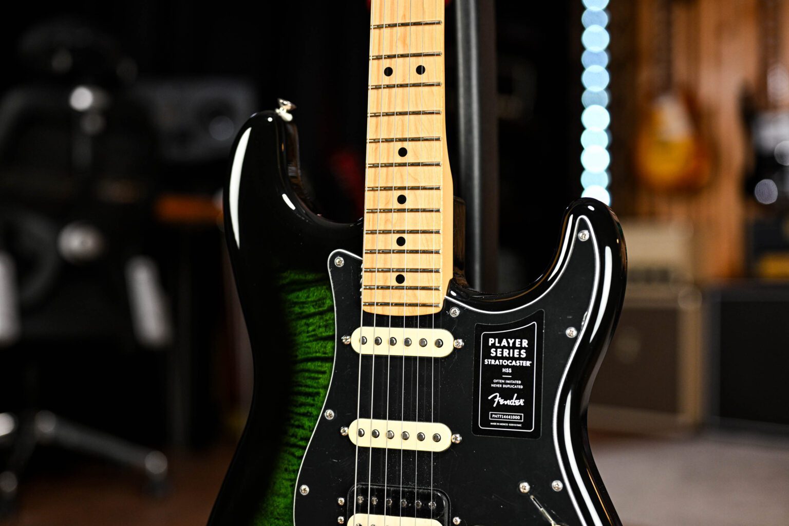 Fender Limited Edition Player Stratocaster HSS Plus Top Green Burst ...