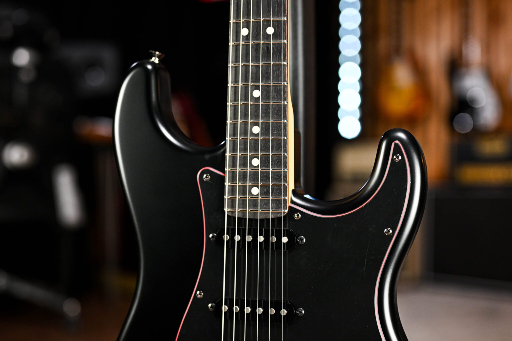 Fender Japan Limited Hybrid II Stratocaster Noir in Satin Black - Guitar Gear Giveaway