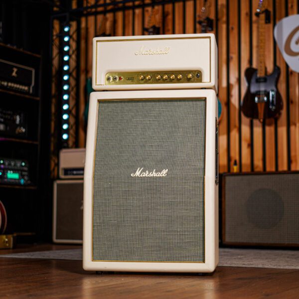 Marshall Limited-Edition Origin 20H Amp & Angled Cab in Cream - Guitar ...