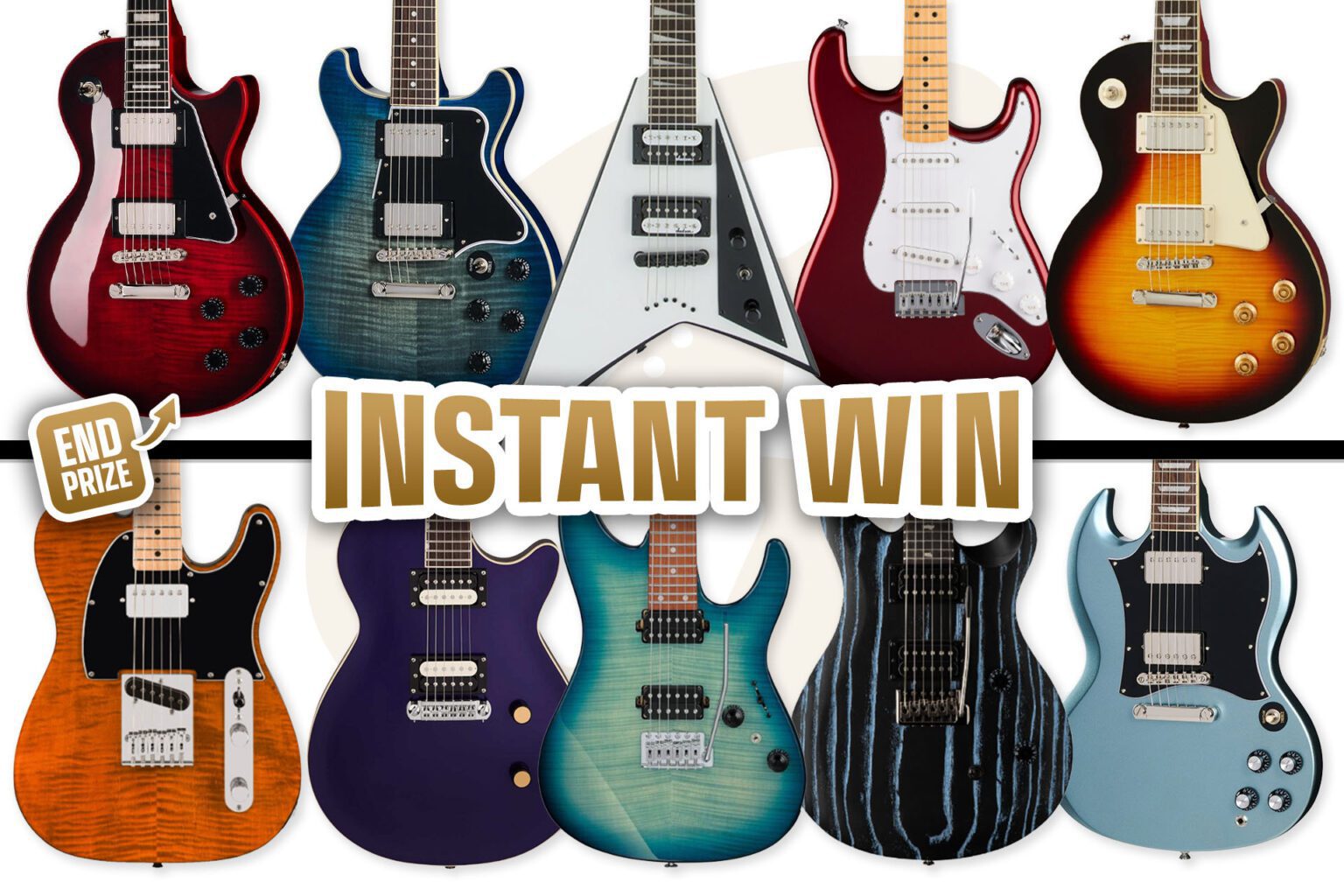 280 Instant Wins | £5,800 Of Prizes | Epiphone Les Paul Custom Widow ...
